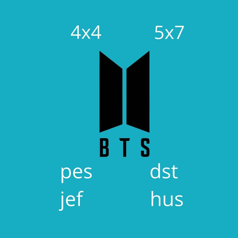 Embroidery Bts Logo Shirt - Etsy