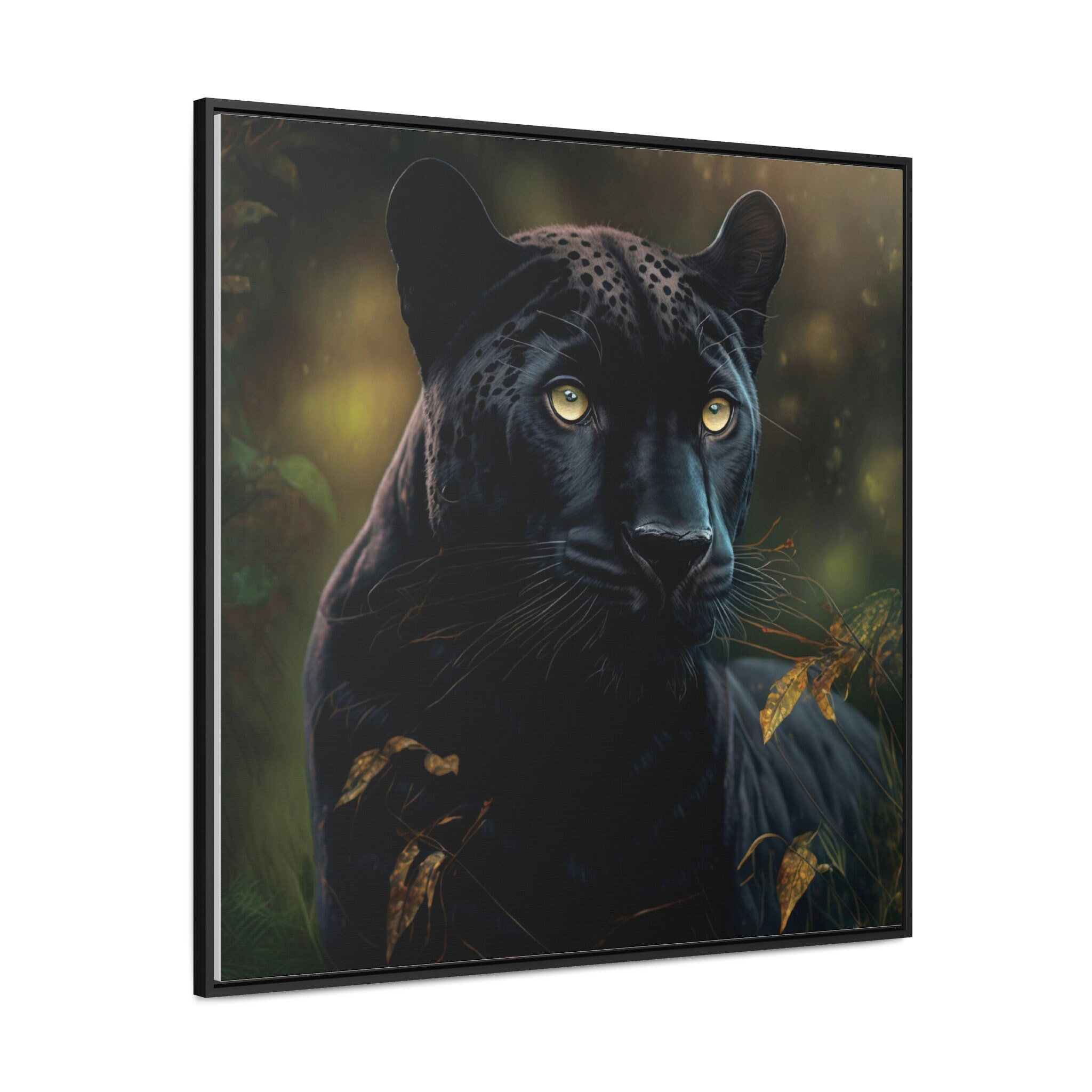 Black Panther Art, Black Panther Portrait, Canvas Art Print, Visual Art ...