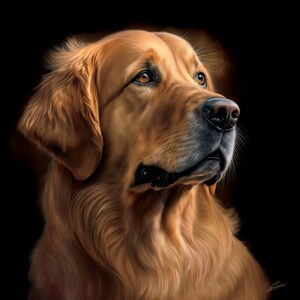 Labrador Dog, Dog Portrait, Digital Art, Digital Prints Downloads ...