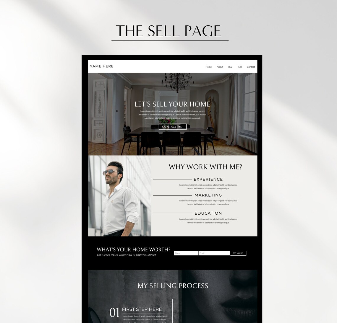 Realtor Website Design Real Estate Website Template Showit - Etsy