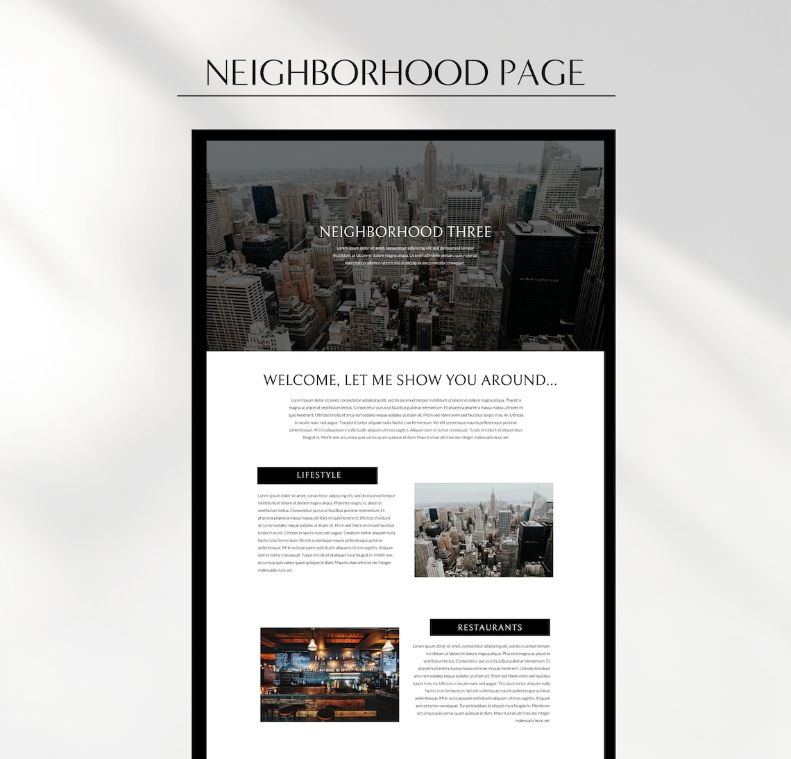 Realtor Website Design Real Estate Website Template Showit - Etsy