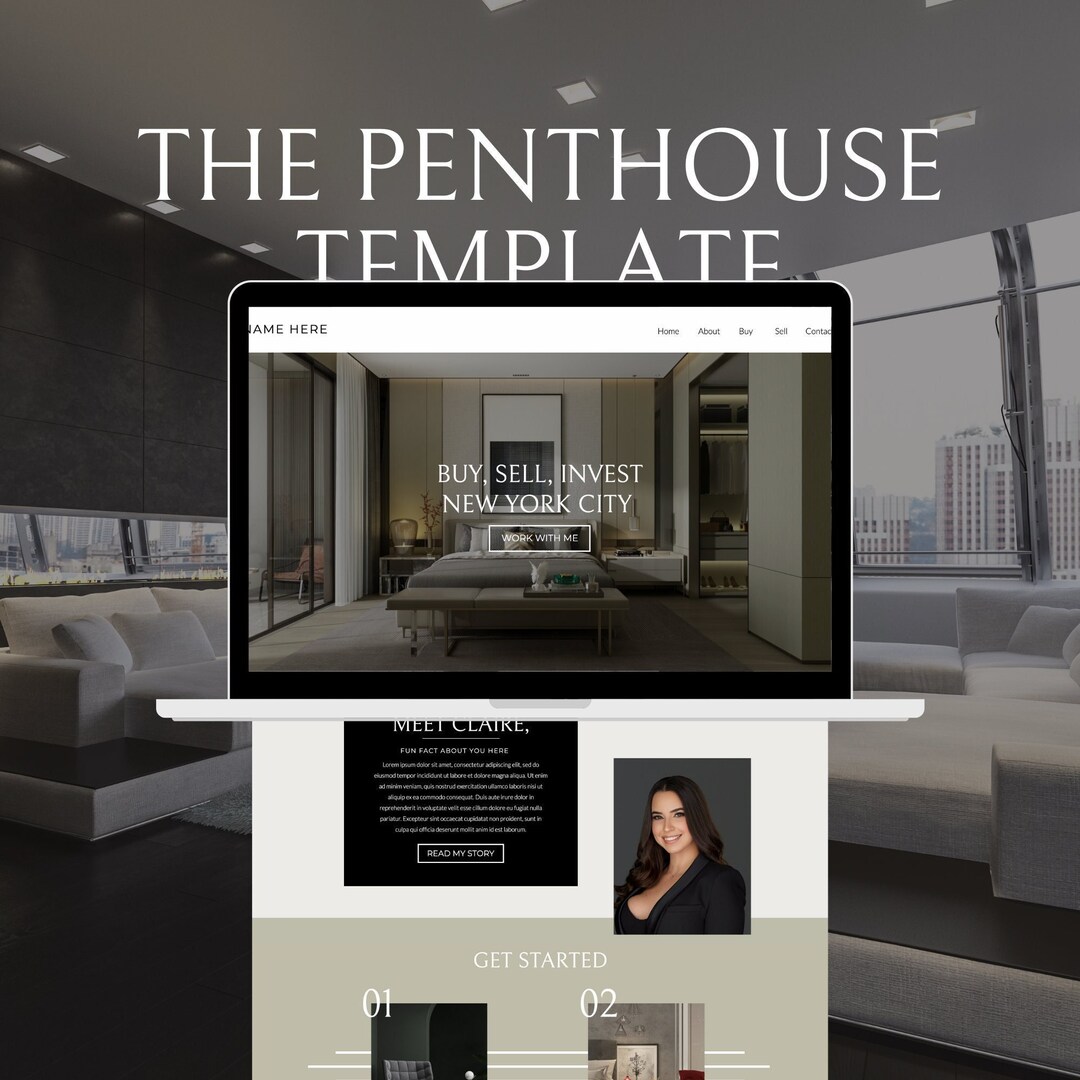 Realtor Website Design, Real Estate Website Template, Showit Website ...