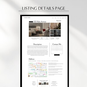 Realtor Website Design, Real Estate Website Template, Showit Website ...