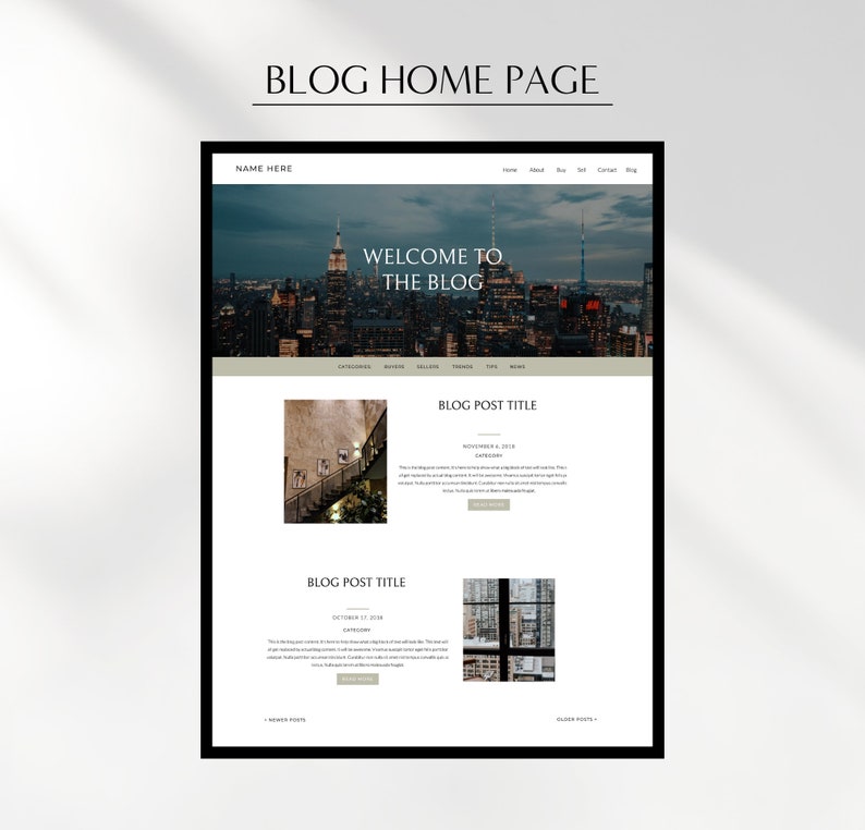 Realtor Website Design Real Estate Website Template Showit - Etsy