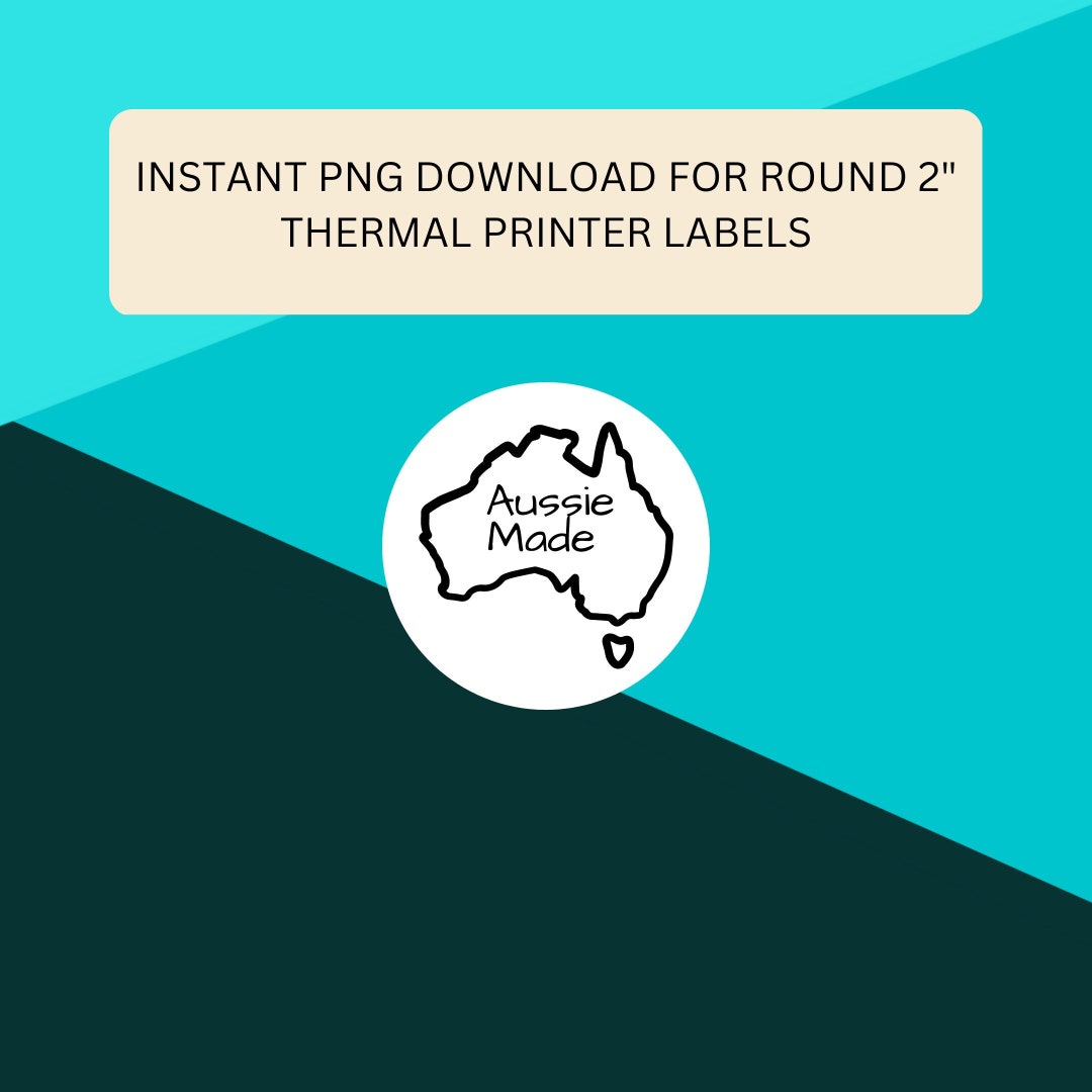 Aussie Made Label | Thermal Sticker PNG Download | Packaging Stickers ...