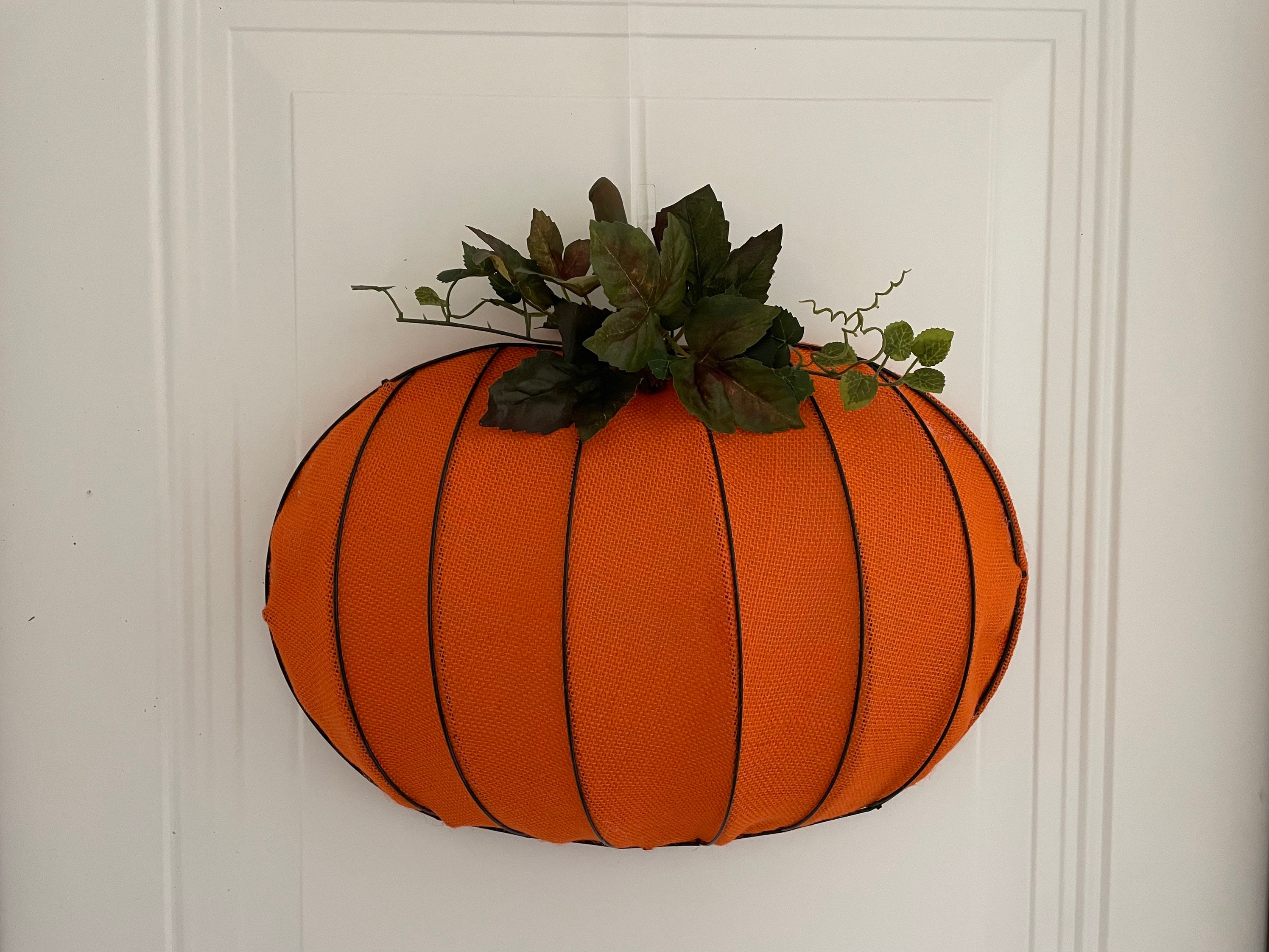 Orange Burlap Pumpkin - Etsy