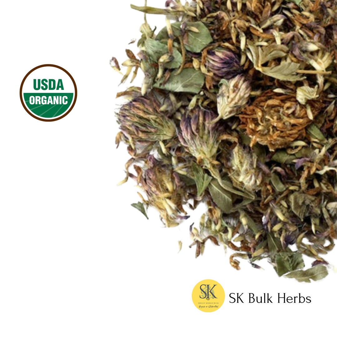 Red Clover Tops, Organic 2 LB BULK | Culinary Dry Edible Flower Blossom ...