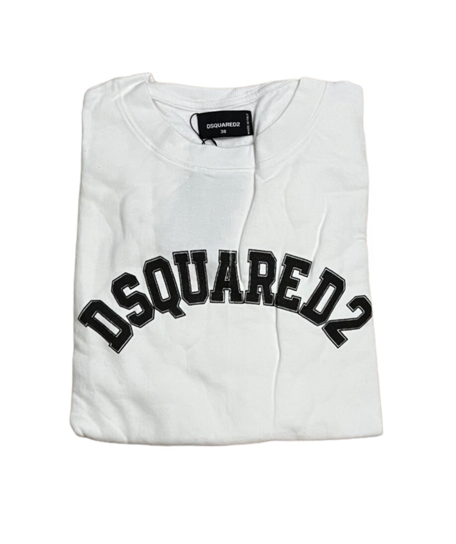 Dsquared2 Men's Full Sleeve Sweatshirt Cotton White Printed S/M/L/XL ...