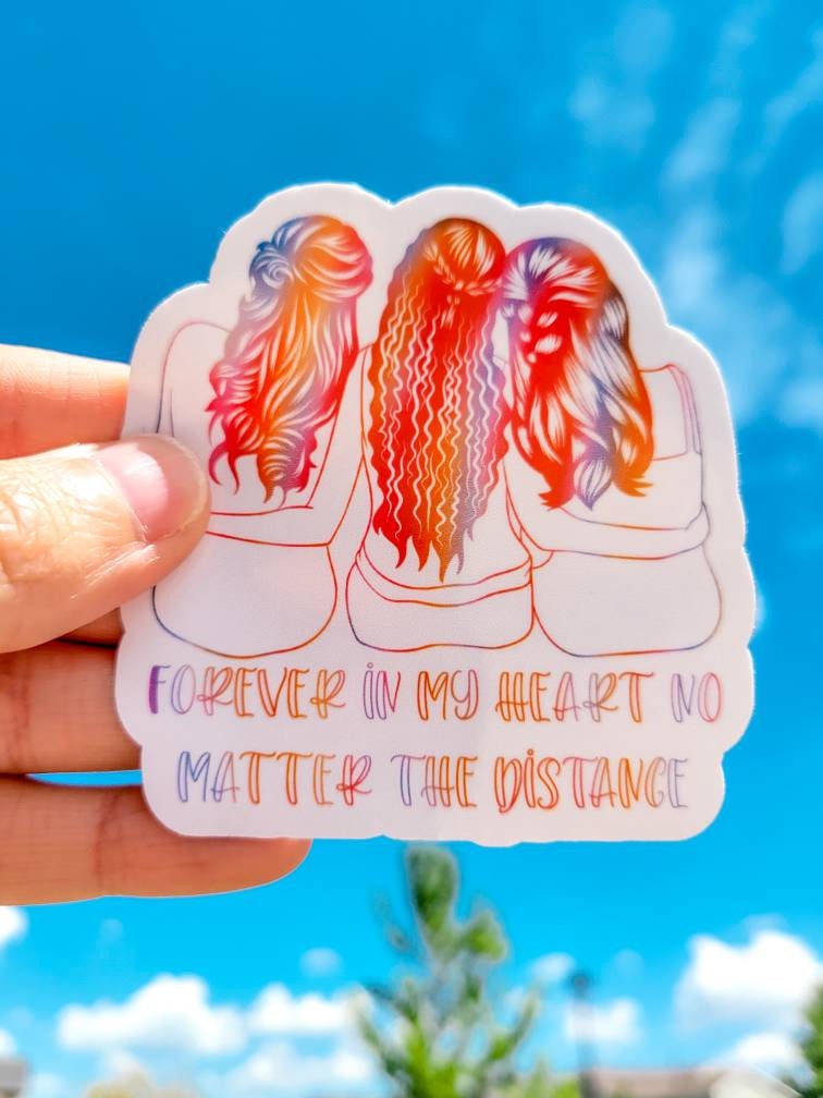 Best Friend Sticker Rainbow Sticker Decal Pink Girl Sticker Forever in ...