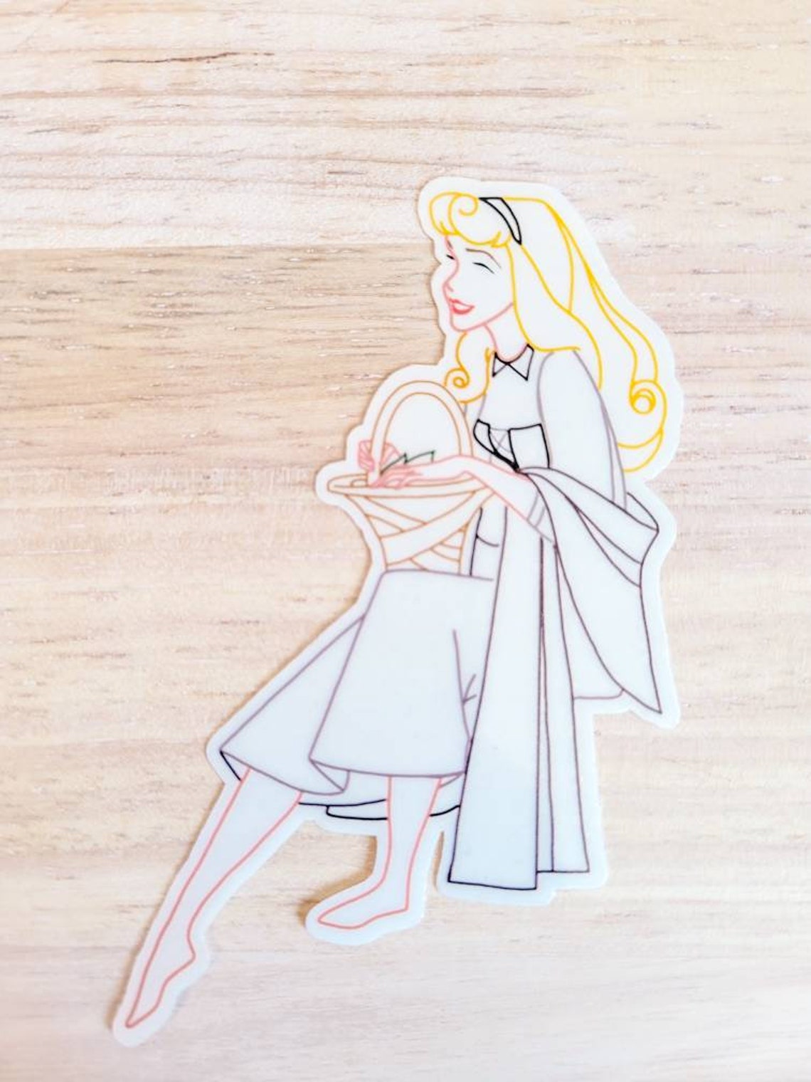 Inspired Briar Rose Sticker Clear Vinyl Aurora Sticker - Etsy