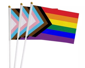Paragirl Pride Handheld Flag - Etsy