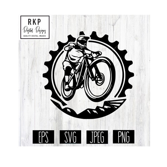 Mountain Bike Bike Gear Mountains SVG PNG Jpeg EPS Pdf - Etsy