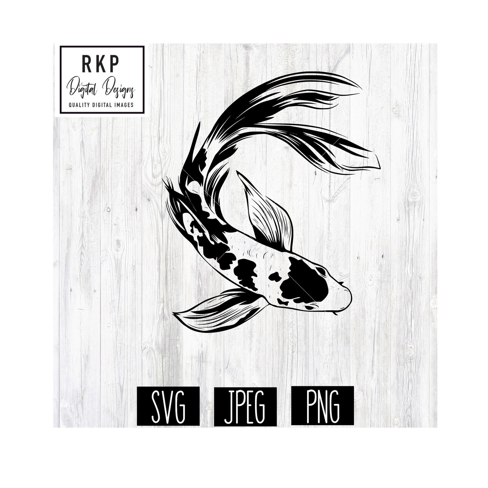 Koi, Japanese Koi, SVG, PNG, Jpeg - Digital Download Image - Etsy