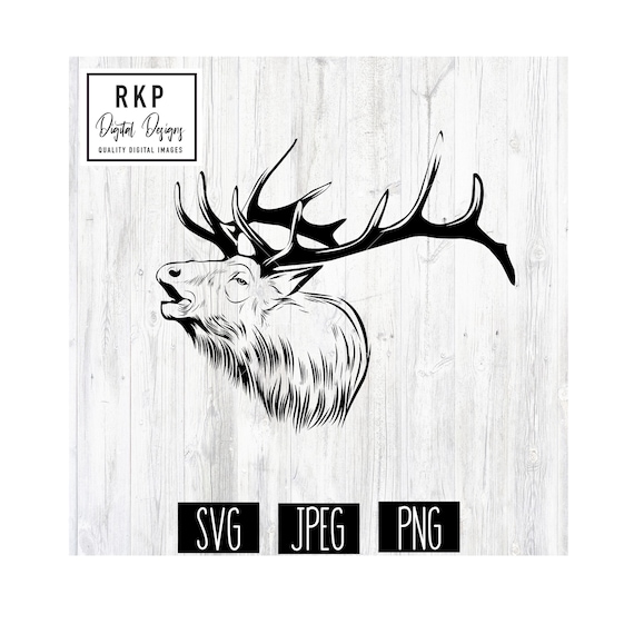 ELK SVG PNG Jpeg Digital Image Laser Engraving File | Etsy