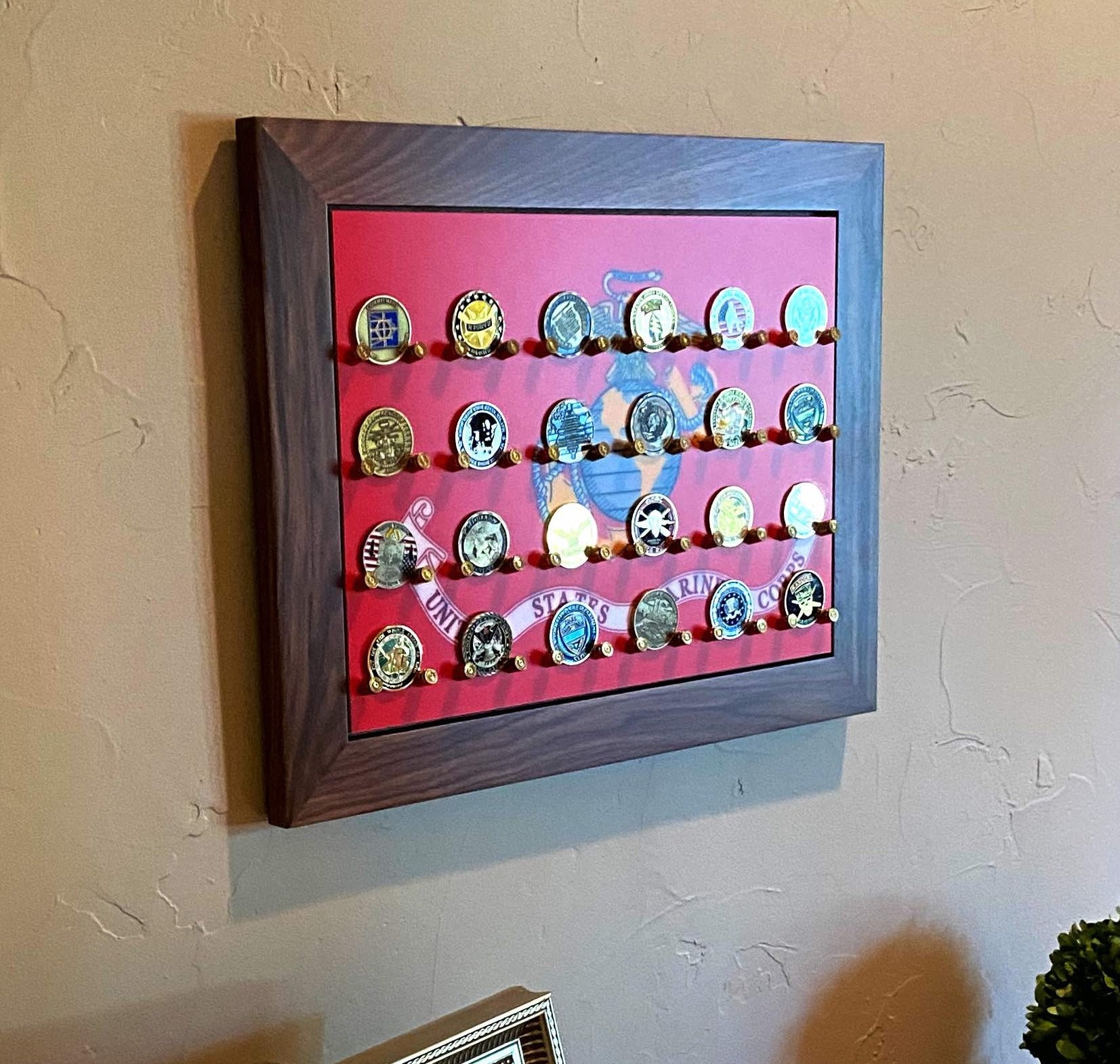 24 CT US Marine Challenge Coin Display Premium Holder to - Etsy