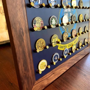 Navy Challenge Coin Holder, Display to Showcase Their Achievements ...