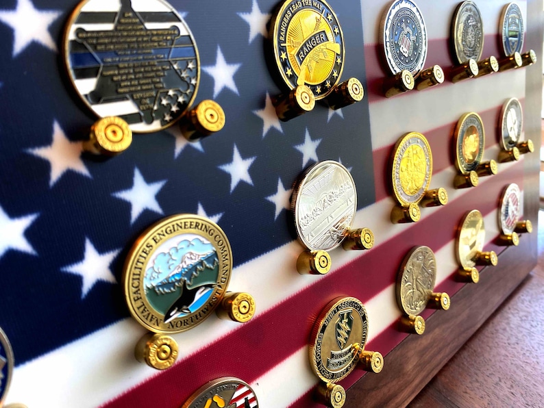 American Flag Coin Holder USA Made to the Highest Standards - Etsy