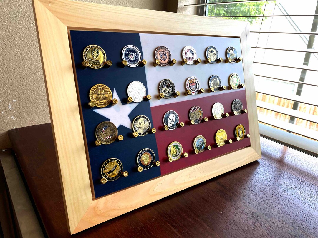 Texas Flag Coin Holder, USA Made to the Highest Standards to Showcase ...