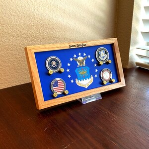 Air Force Flag 8-4 CT Coin Display to Showcase on the Wall or Desk ...