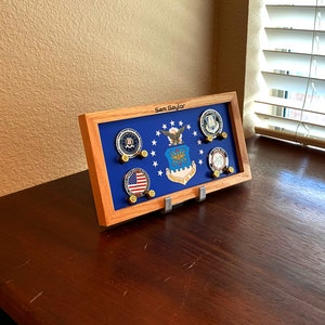 Air Force Flag 8-4 CT Coin Display to Showcase on the Wall or Desk ...