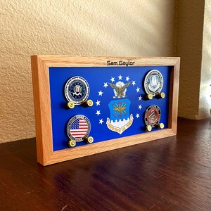 Air Force Flag 8-4 CT Coin Display to Showcase on the Wall or Desk ...