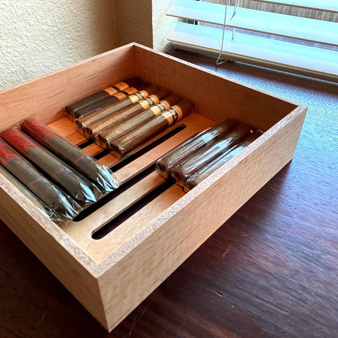 Custom Built Premium Humidor Trays - Various Sizes With Figured Spanish ...