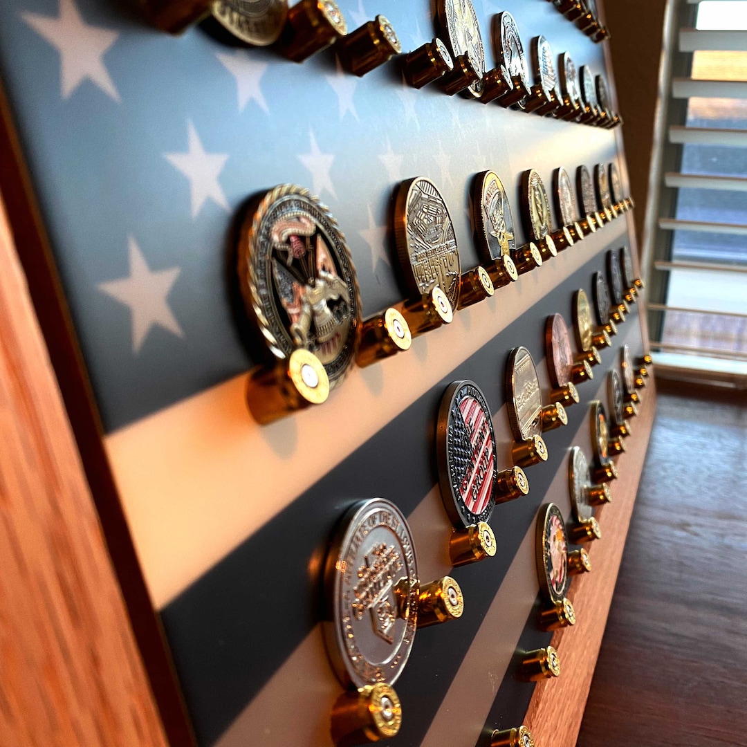 40 CT - EMT Challenge Coin Holder, Display to Showcase Their ...