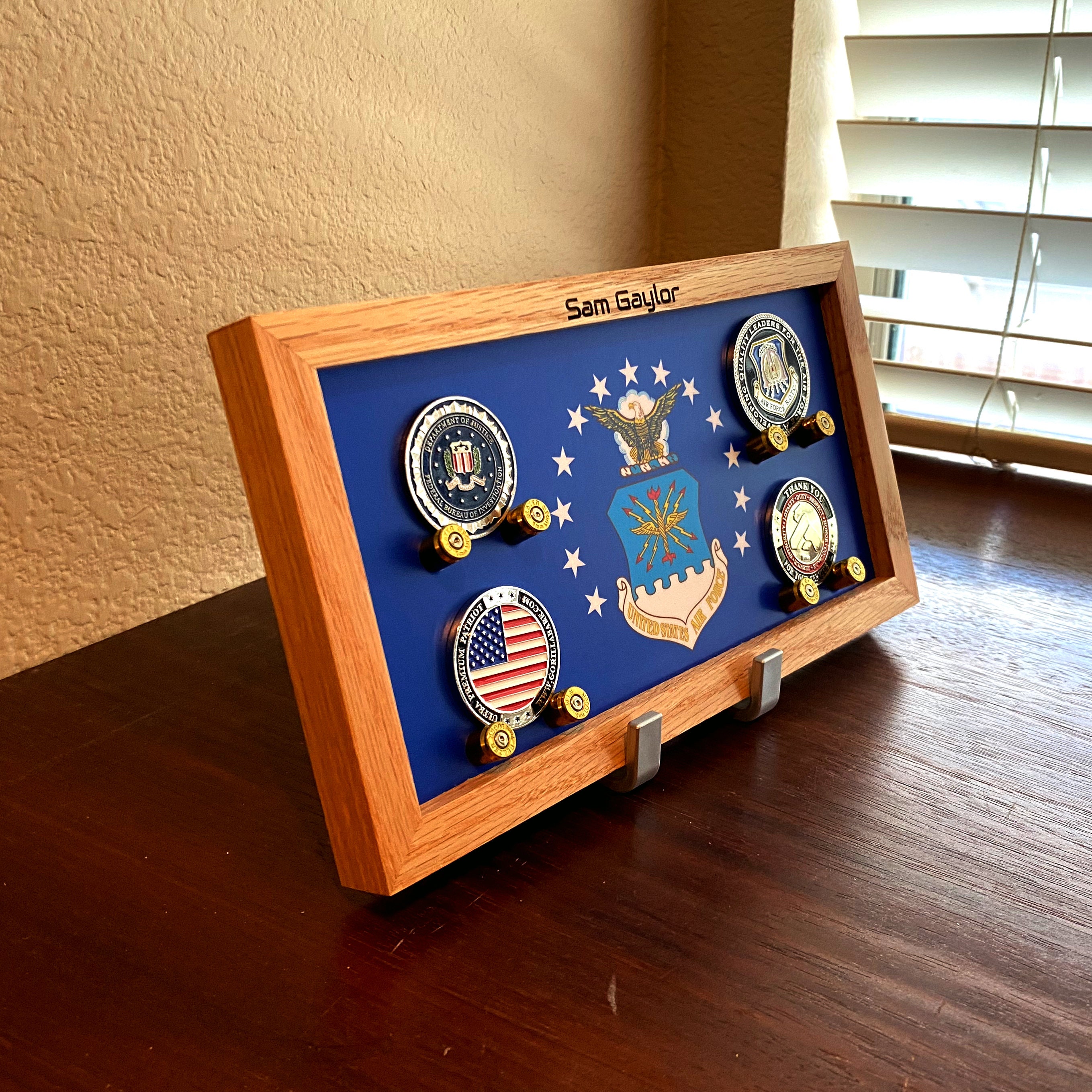 Air Force Flag 8-4 CT Coin Display to Showcase on the Wall or Desk ...