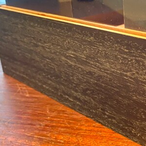 600 CT - Black Gabon Ebony Tea Box With Mahogany Inside and Swede ...