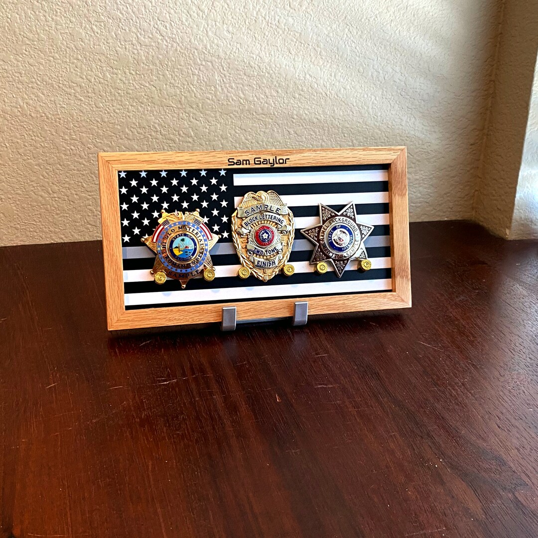 Correctional Officer Badge Display to Showcase on the Wall or Desk ...