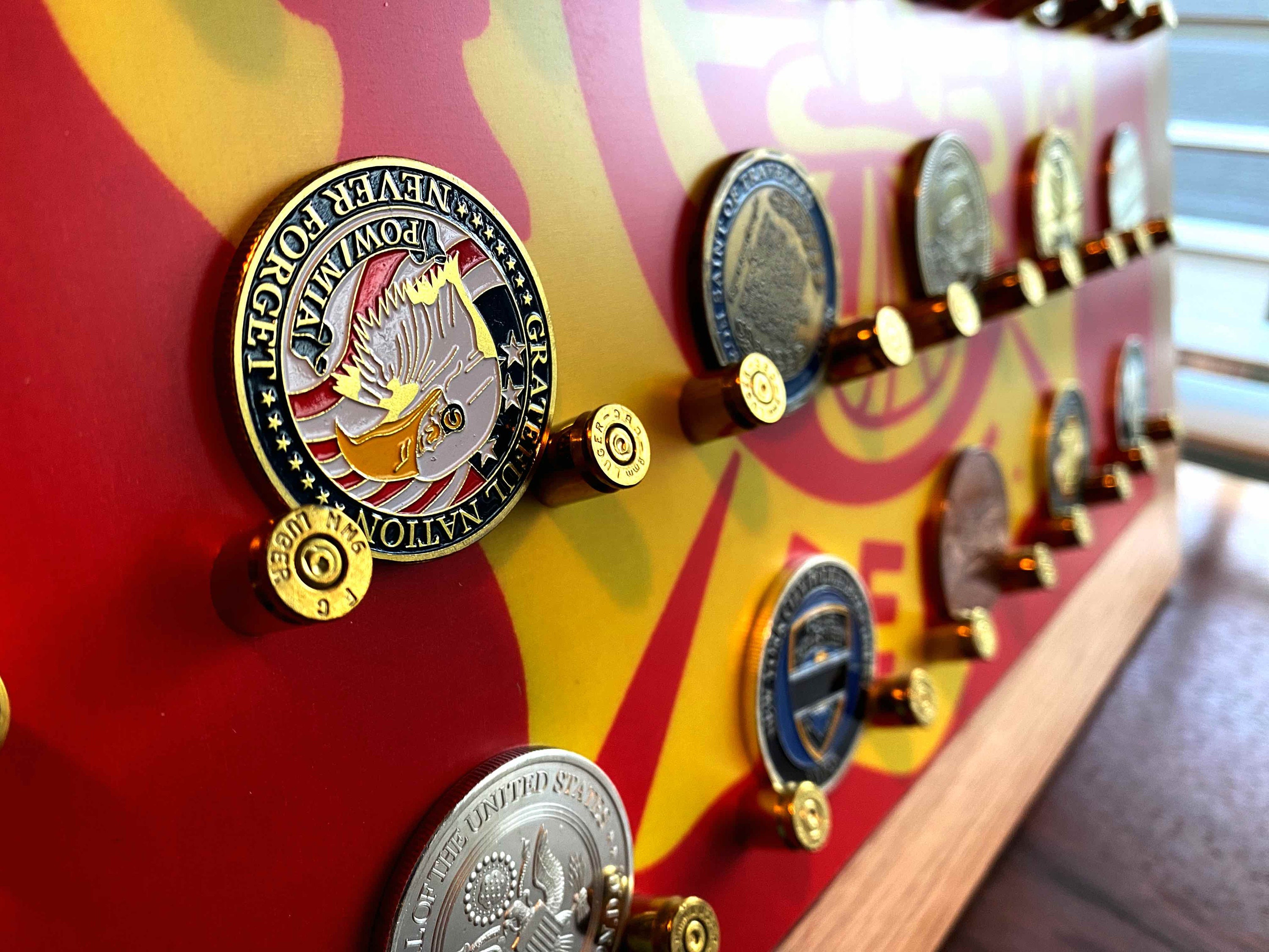 Fireman Challenge Coin Display USA Made to the Highest - Etsy