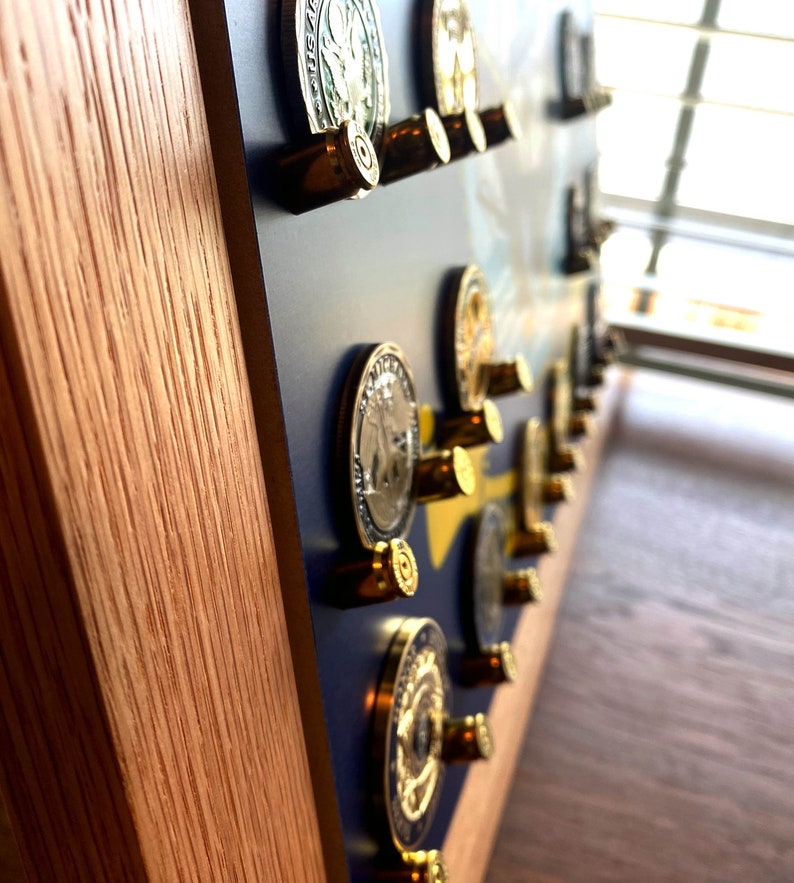 Navy Challenge Coin Holder, Display to Showcase Their Achievements ...