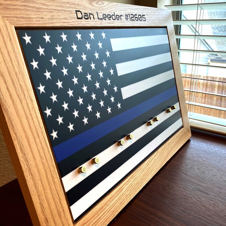 4-8 Police Badge Display to Showcase on the Wall or Desk. Perfect Gift ...