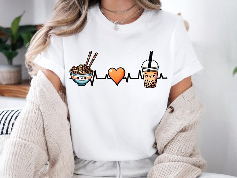 Boba Shirt PNG | Cute Boba T-shirt Design PNG for Sublimation | Print ...