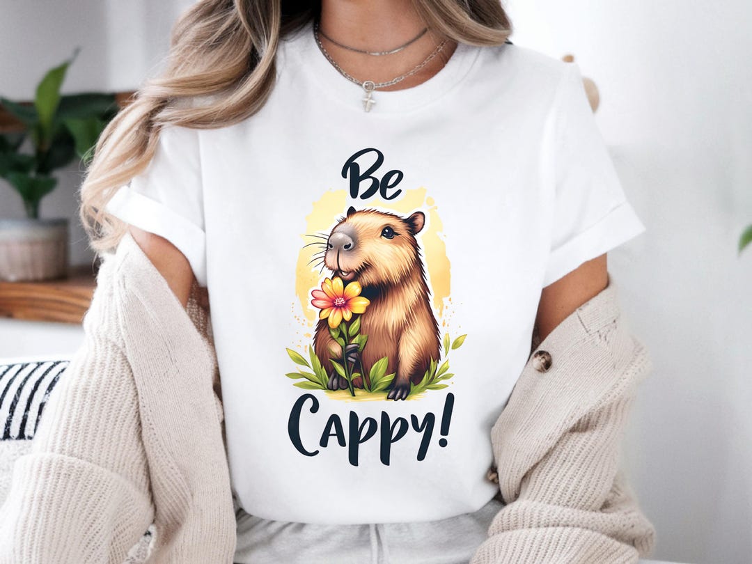 Capybara Shirt | Funny Capybara Shirt | T-shirt Design PNG for ...