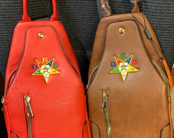 Order of the Eastern Star White Crossbody Cellphone Purse, OES Pentagon ...