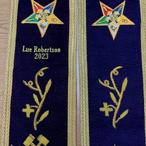 Associate Matron Sash - Etsy