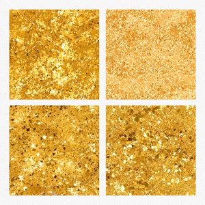 Gold Glitter Digital Paper: 16 Seamless Sparkle Textures (PNG) - Etsy