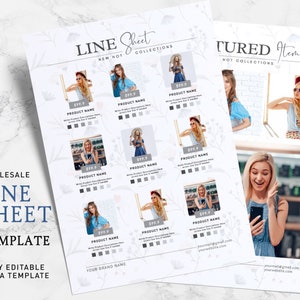 Small Business Line Sheets Template for Wholesale, Retail Line Sheet ...