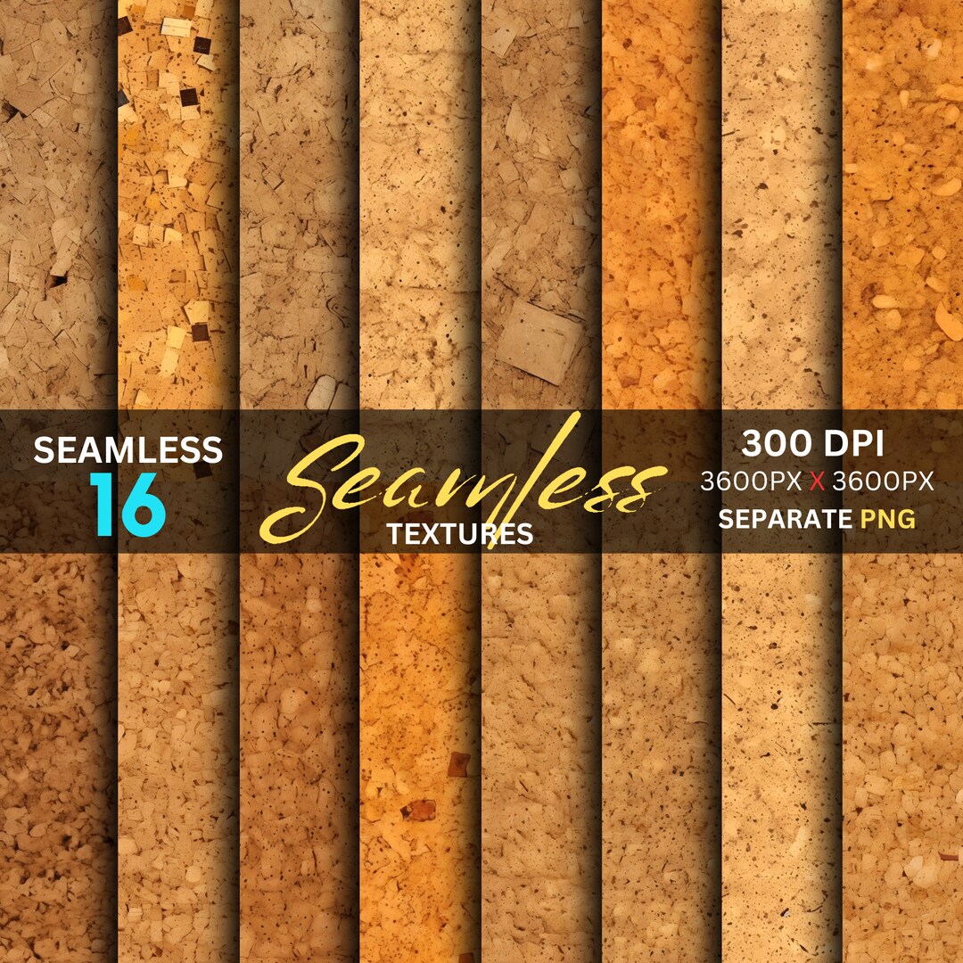 Cork Texture Background Seamless Cork Pattern Digital Background Junk ...