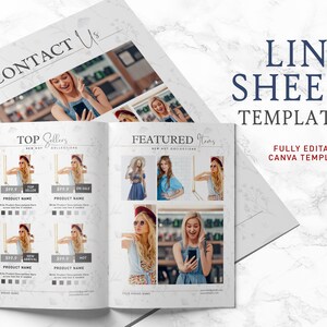 Small Business Line Sheets Template for Wholesale, Retail Line Sheet ...