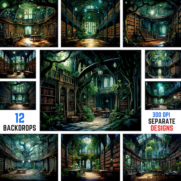 Library Photo Backdrops - Etsy