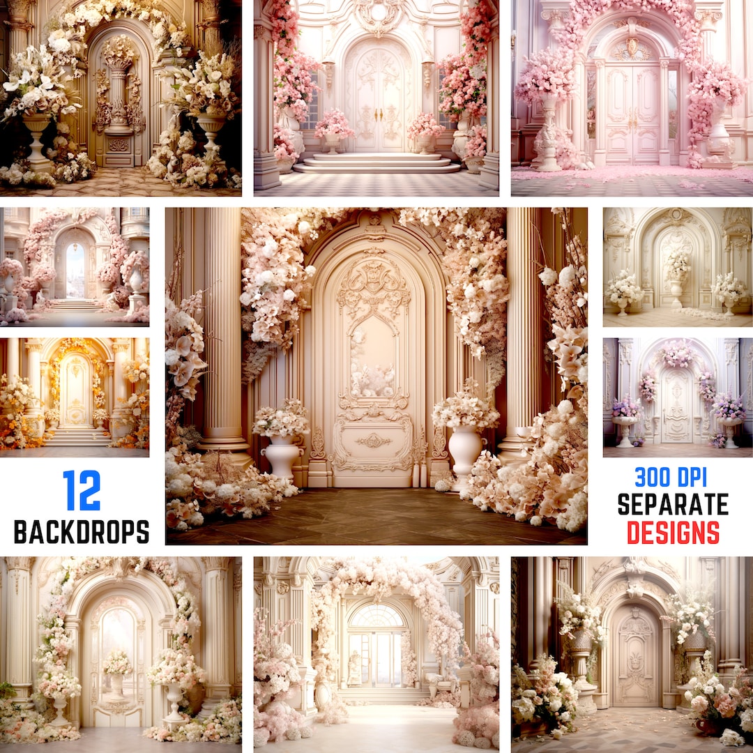 Digital Backdrops Floral Digital Backdrops for Photography - Etsy