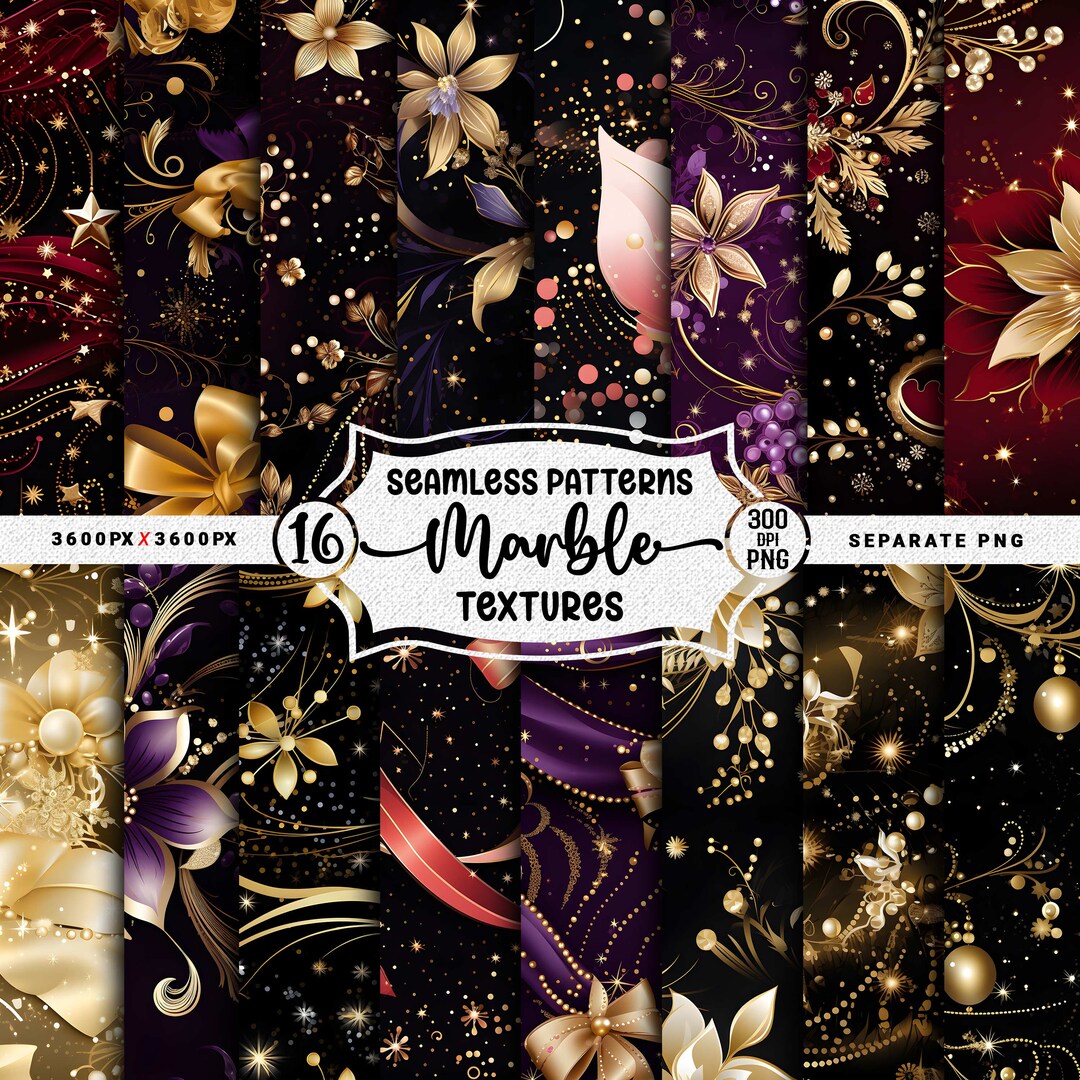 Floral Digital Paper | Flower Patterns PNG | Floral Background ...