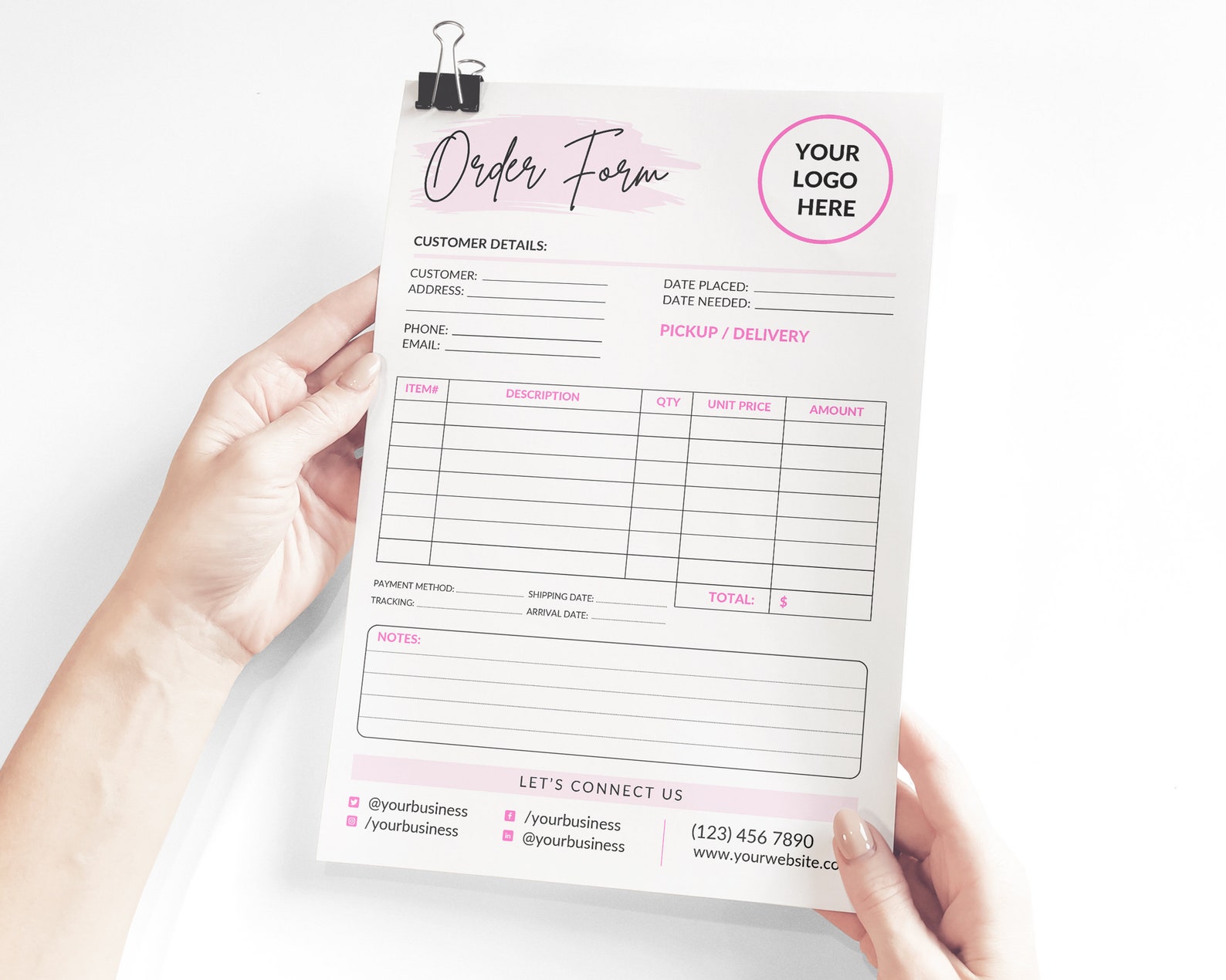 Custom Order Form Template Purchase Order Form Template - Etsy