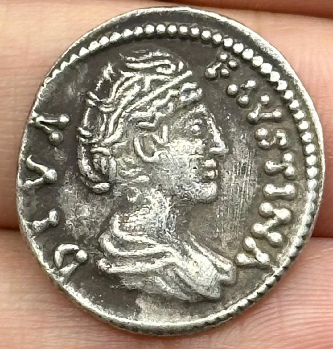 Faustina the Younger Denarius Ancient Roman Empire Solid Silver Coin ...