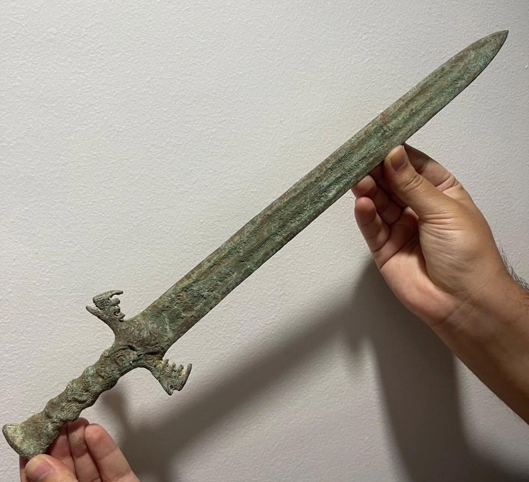 Ancient Roman King Sword Wonderful Bronze Excellent Snake Head Sword ...