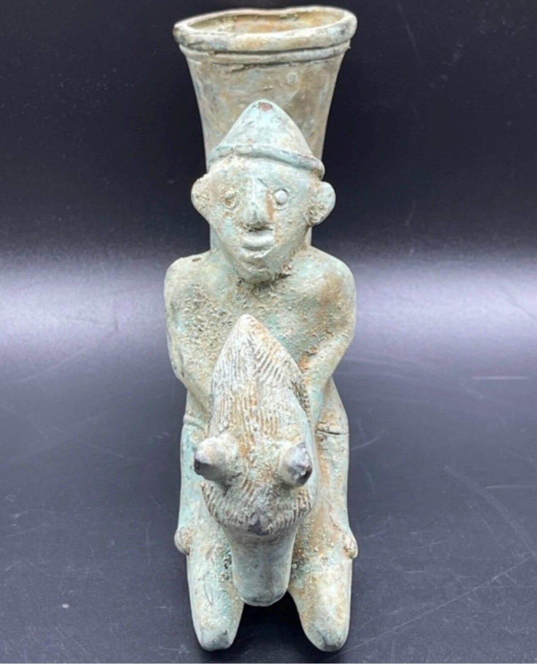Circa 500bce Ancient Persian Bronze Rhyton Vessel With Horse With Roman ...