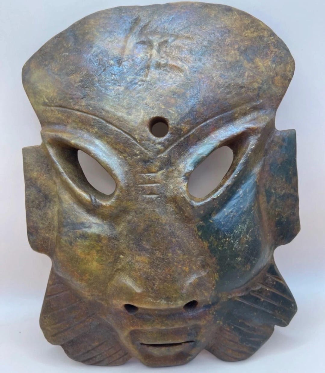 Superb Ancient Near Eastern Obsidian Stone Carved Warriors Mask - Etsy