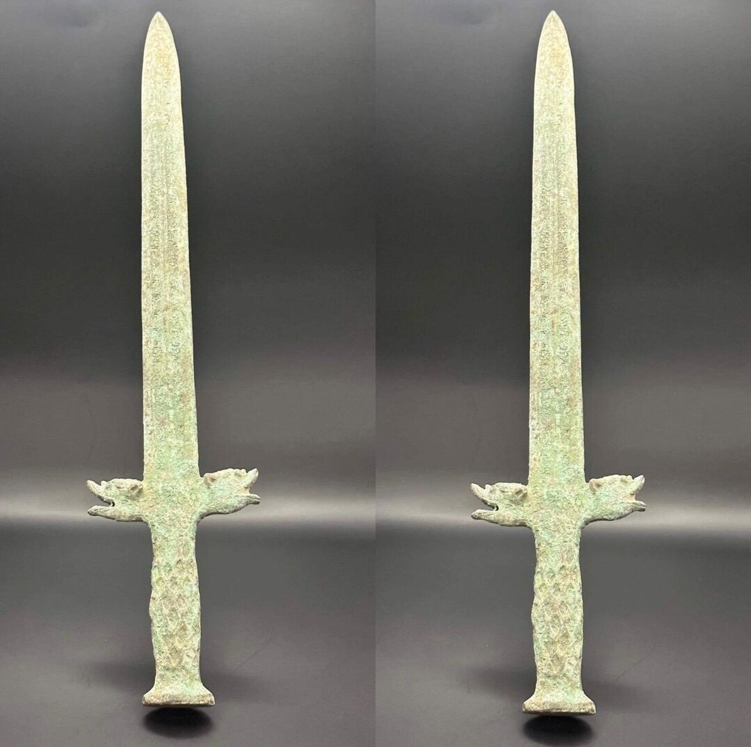 Ancient Roman King Sword Wonderful Bronze Excellent Snake Head Sword ...